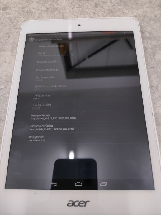 Tablica Acer Iconia A1-830