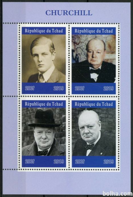 ČAD 2019 WINSTON CHURCHILL PREDSEDNIK VLADE OSEBNOSTI ** mala pola