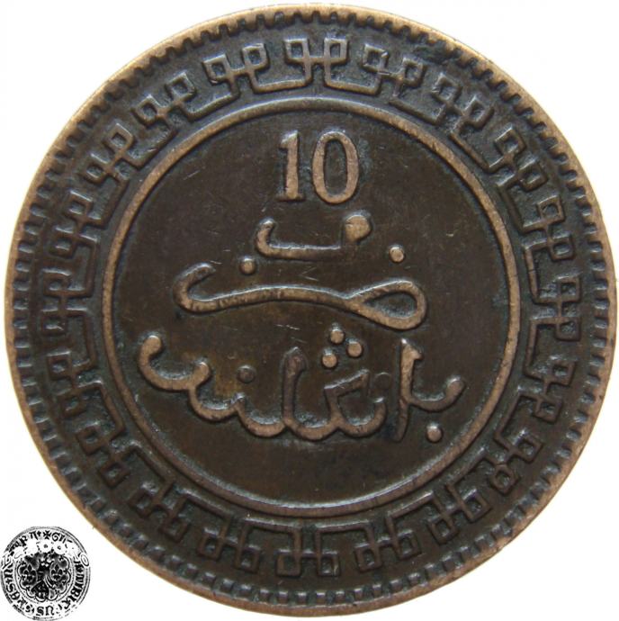 LaZooRo: Maroko 10 Mazunas 1902 XF