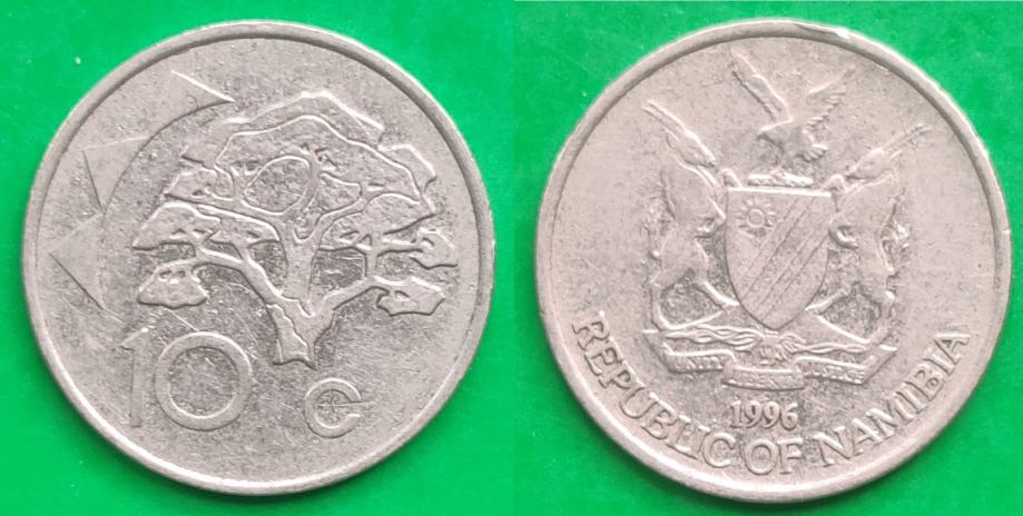 Namibia 10 cents, 1996