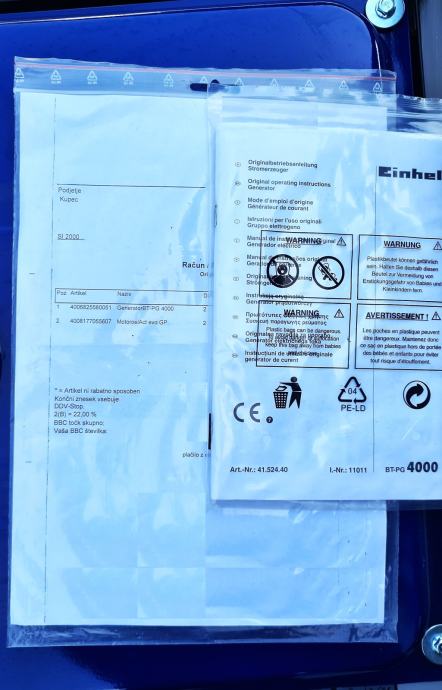 Agregat EINHELL blue BT-PG 4000