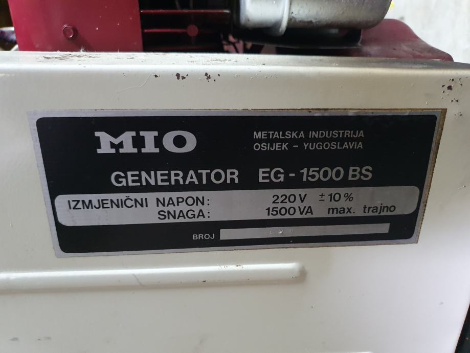 Elektro agregat EG-1500BS