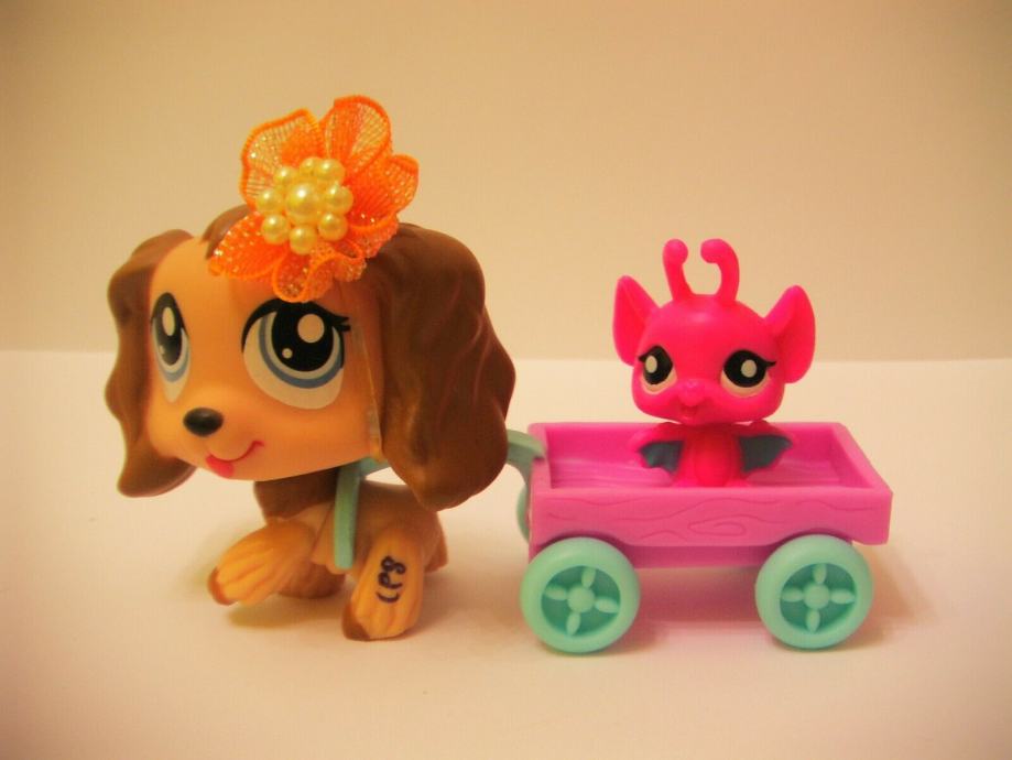 ORIGINAL Littlest pet shop-#1318#-Pes Koker španjel z prijateljem!