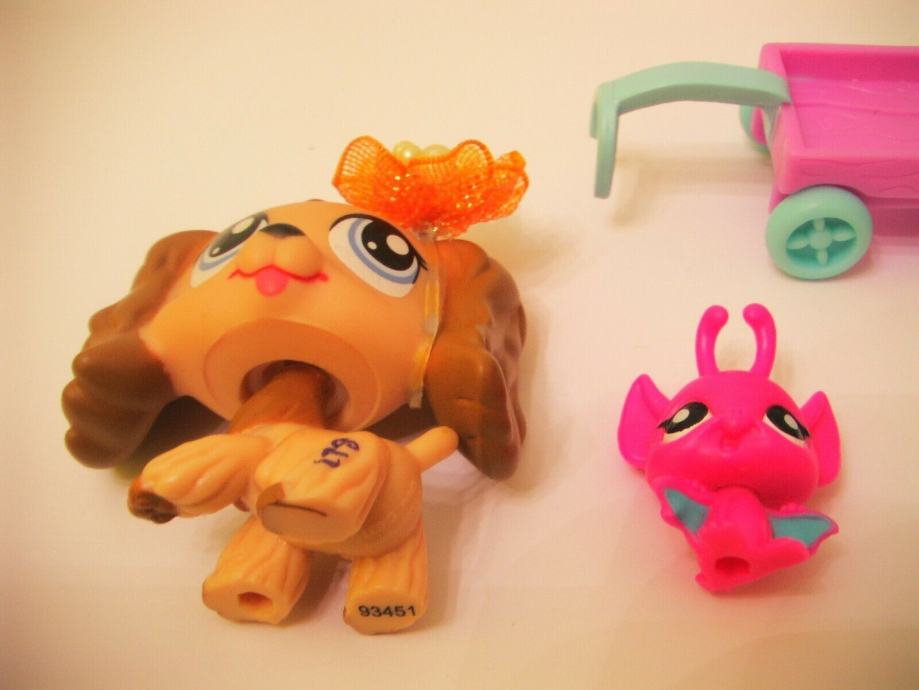 ORIGINAL Littlest pet shop-#1318#-Pes Koker španjel z prijateljem!