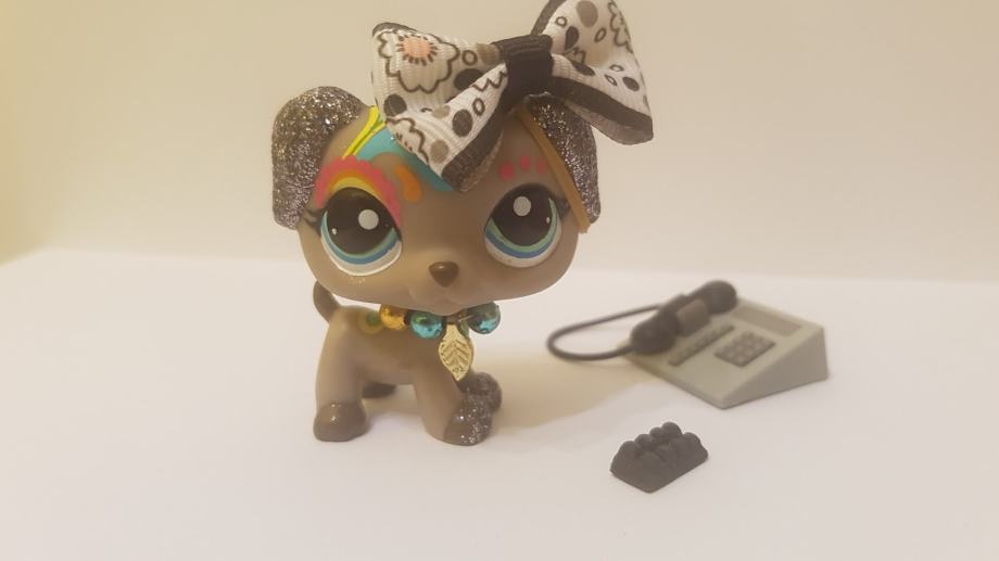 ☆Original Littlest pet shop #2344# Dalmatinski pes!☆Telefonist!☆
