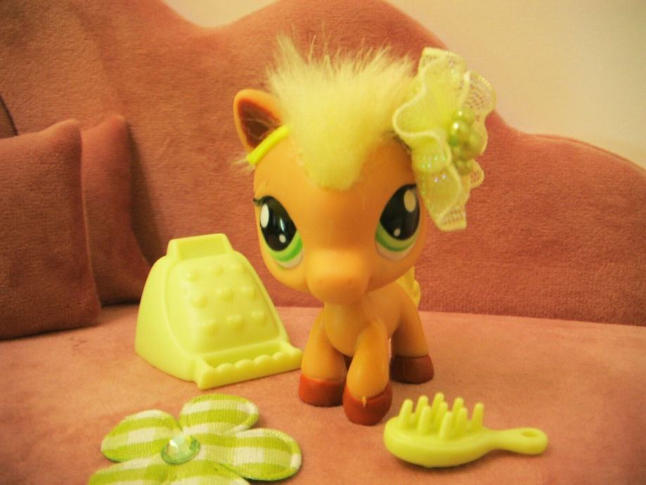 ORIGINAL Littlest pet shop-#2417#- ️Pony konjiček z dodatki!