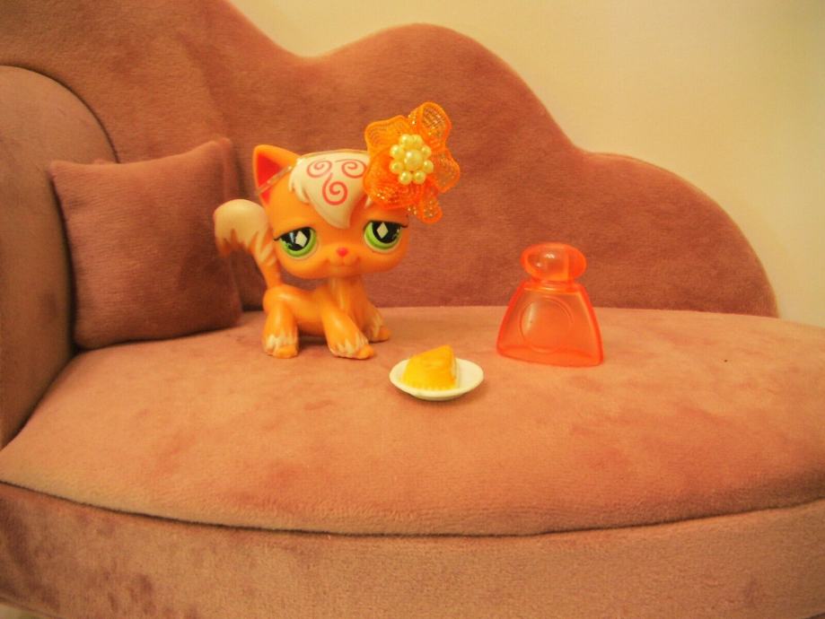 ORIGINAL Littlest pet shop#511#-Dolgodlaka angora mačka!
