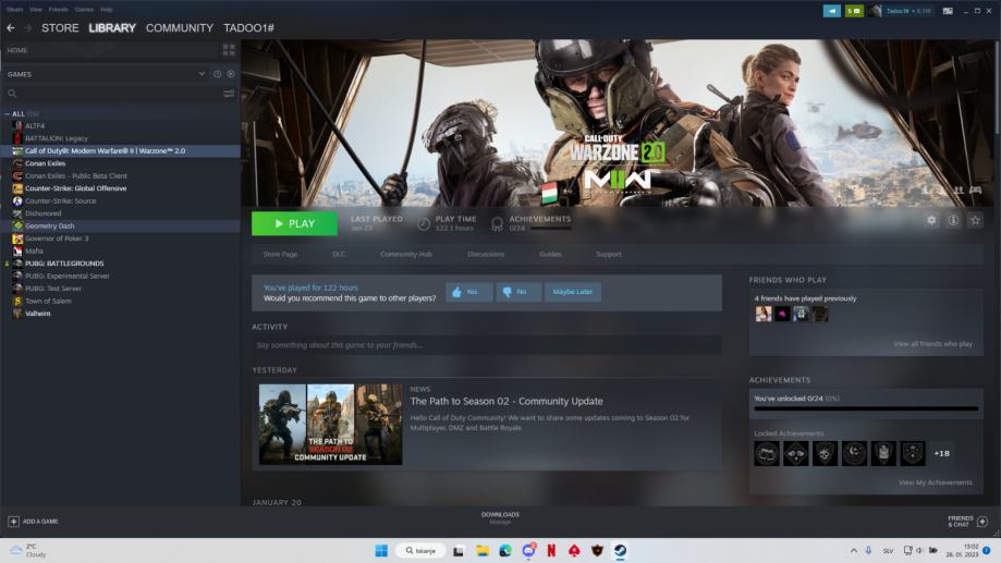 Steam account