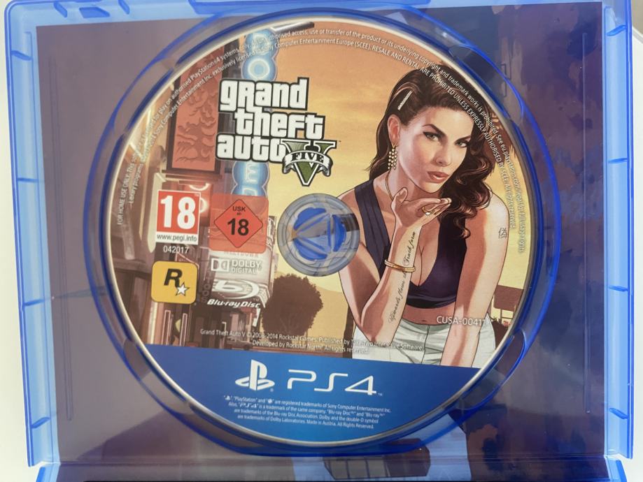 GTA 5 ps4 dvd