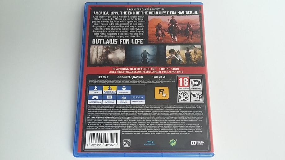 PS4 igra Red Dead Redemption 2 (RDR, PS 4, Play Station 4)