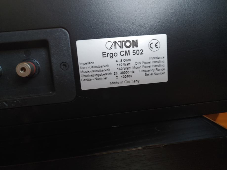 Aktivni subwoofer Canton Ergo AS 2 SC + Ergo CM 502