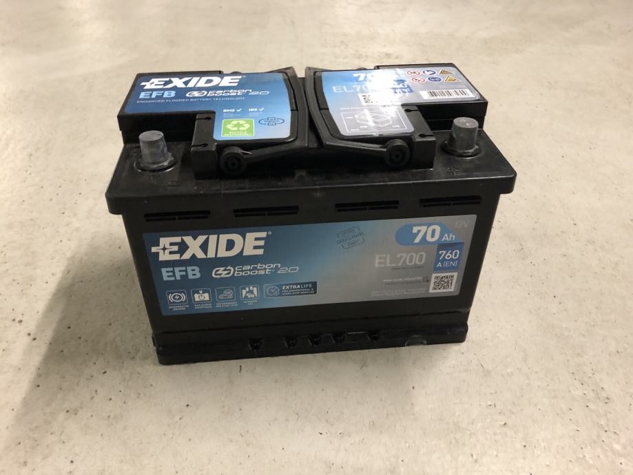 Akumulator EXIDE 70AM EFB START&STOP EL 700