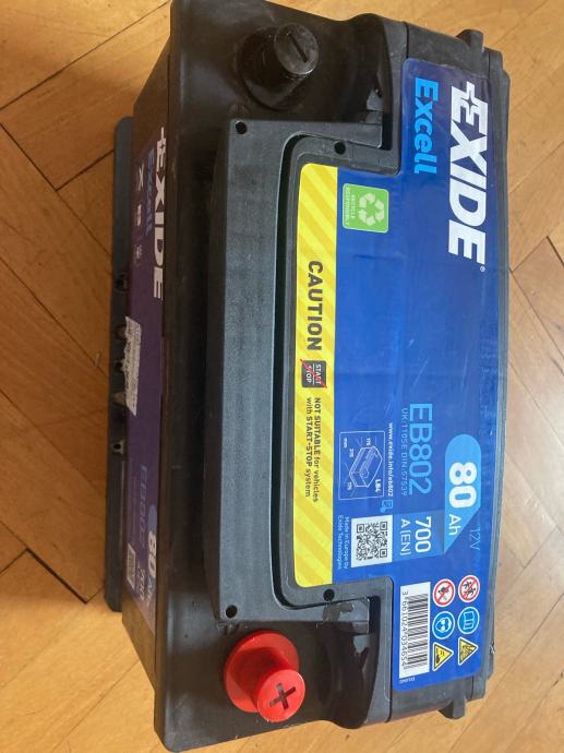Prodam akumulator Exide 80Ah EB802