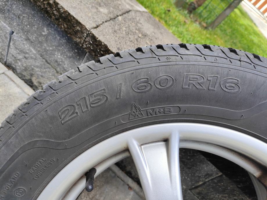 Platišča 16 + Gume Sava Eskimo 215/60/R16