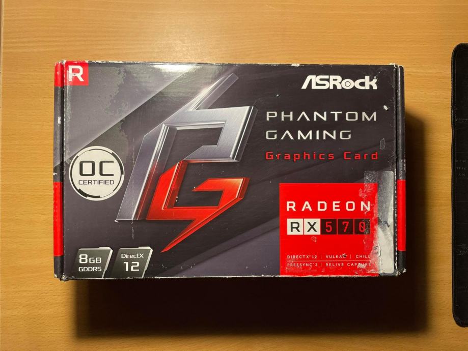ASRock Phantom Gaming D OC Radeon RX 570, 8 GB GDDR5 grafična kartica