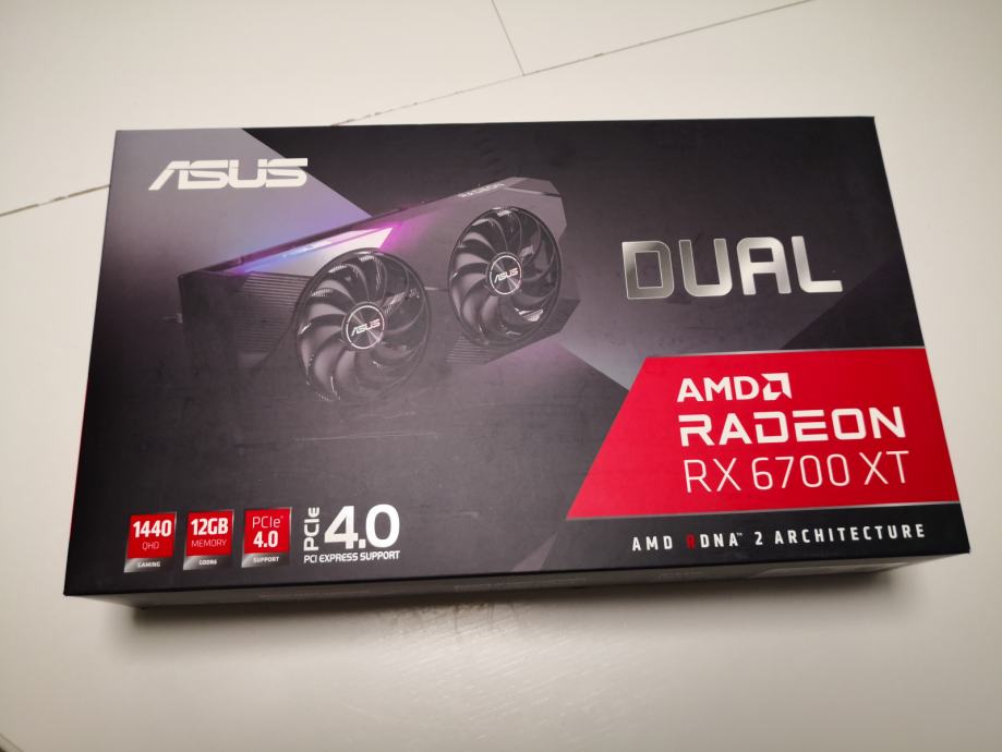 ASUS Dual Radeon RX 6700 XT OC Edition 12GB GDDR6