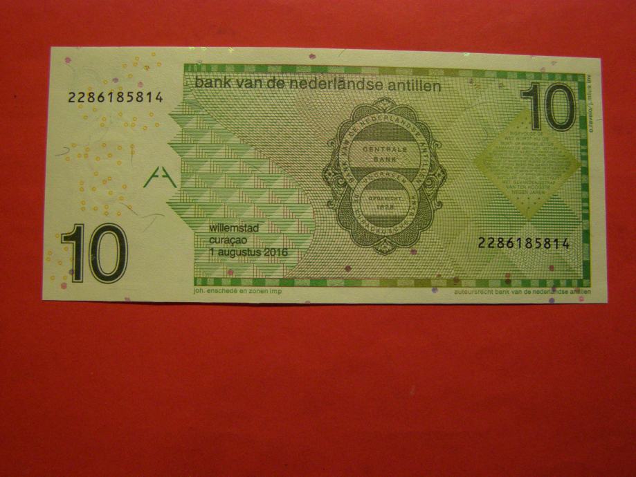 NIZOZEMSKI ANTILI 2016 - 10 GULDEN - PRODAM