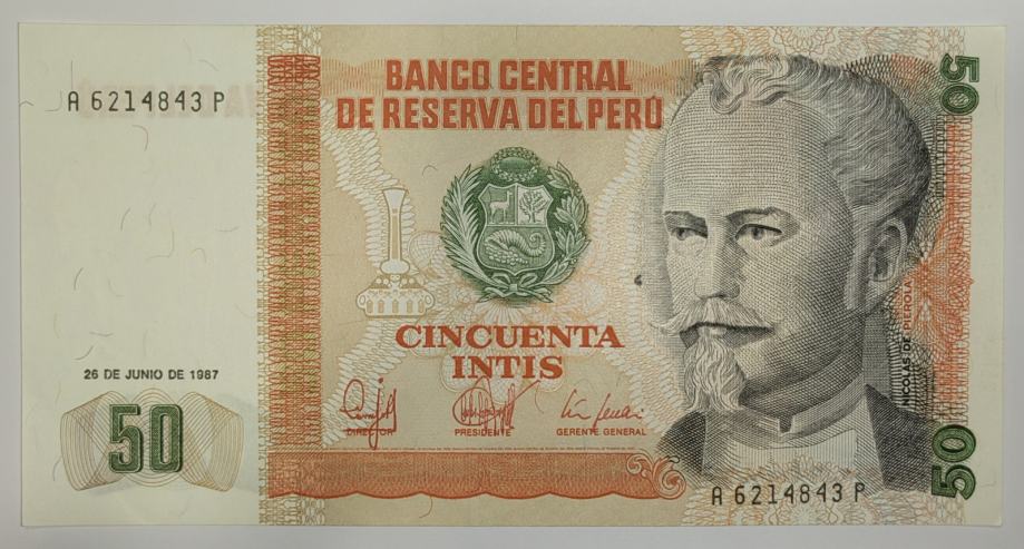 PERU 50 INTIS 1987