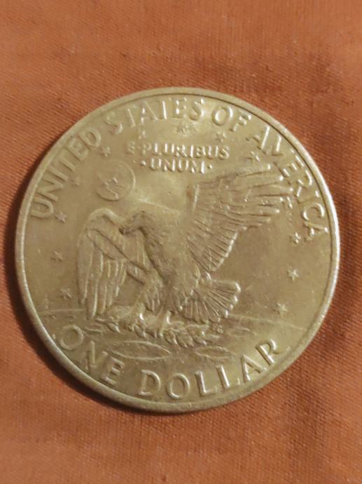 Kovanec Amerika 1 en dolar 1972 baker- nikelj IKE Eisenhower