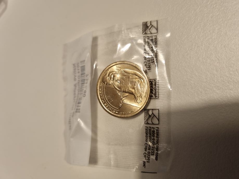 Kovanec Native American Dollar 2014