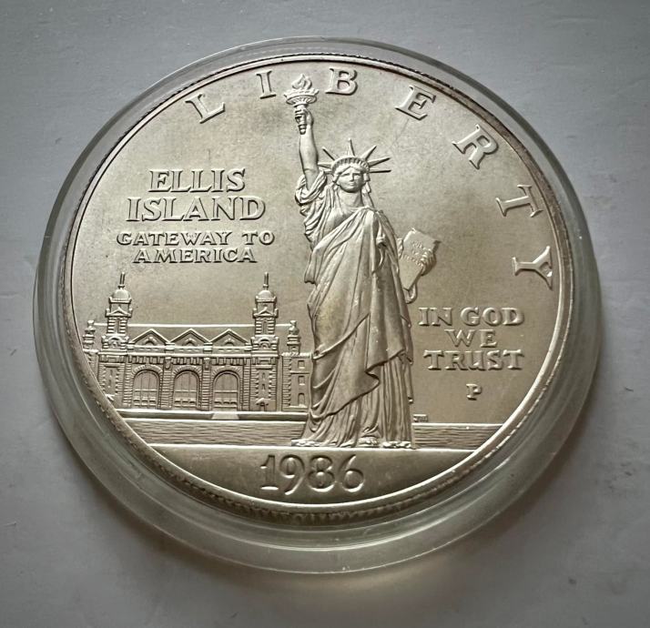 SREBRNIK USA ZDA 1 dollar STATUE OF LIBERTY 1986 Kip svobode (otaku)