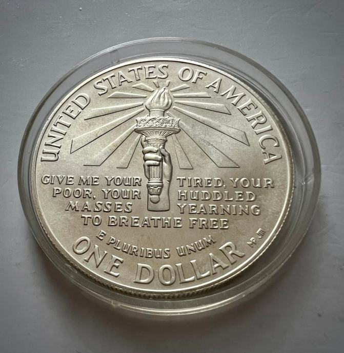 SREBRNIK USA ZDA 1 dollar STATUE OF LIBERTY 1986 Kip svobode (otaku)