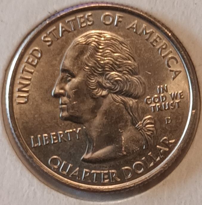 USA QUARTER DOLLAR MASSACHUSETTS 2000 D