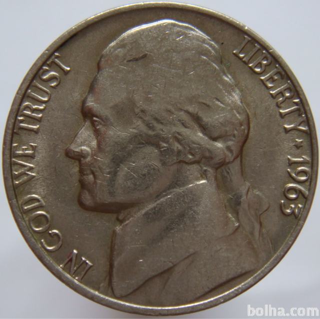 zdru-ene-dr-ave-amerike-5-cents-1963-xf