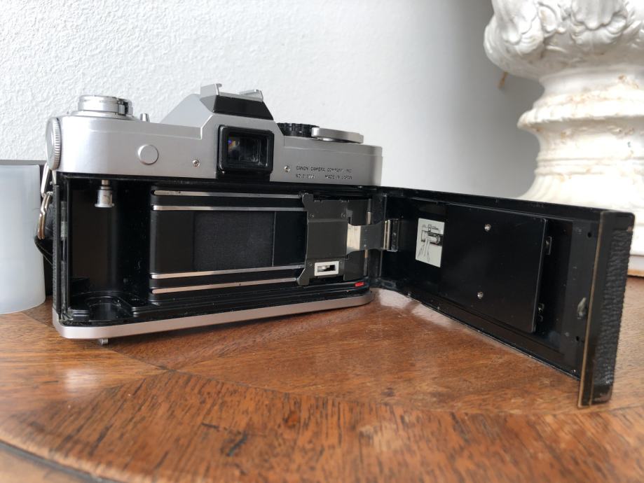 Canon FT QL (FD mount), Metz flash, 2x teleconverter