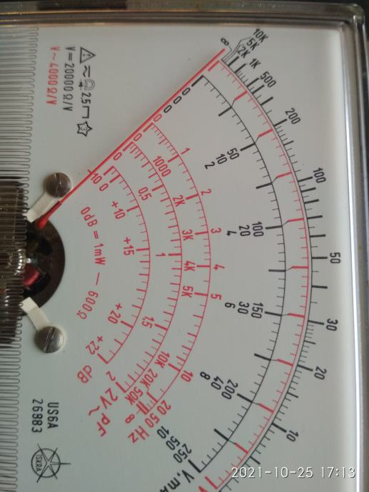 MULTIMETER ISKRA US6A - ANALOGNI MERILNI INSTRUMENT-ORIGINAL ISKRA