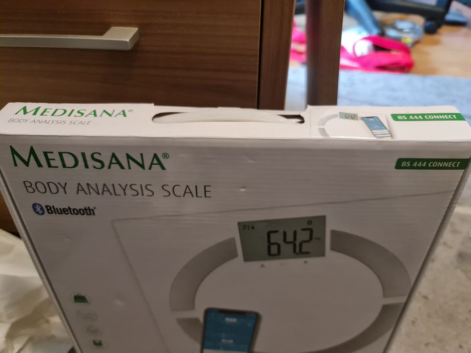 Medisana BS 444 connect analitska osebna BLUETOOTH tehtnica do 180 kg