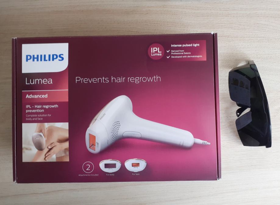 Nov Philips SC1997/00 Lumea Advanced IPL odstranjevalec dlak, MPC 320€