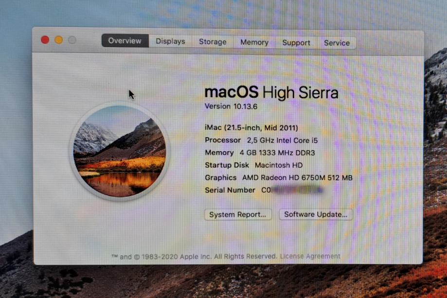 Apple iMac 21.5 Core i5, Mid 2011