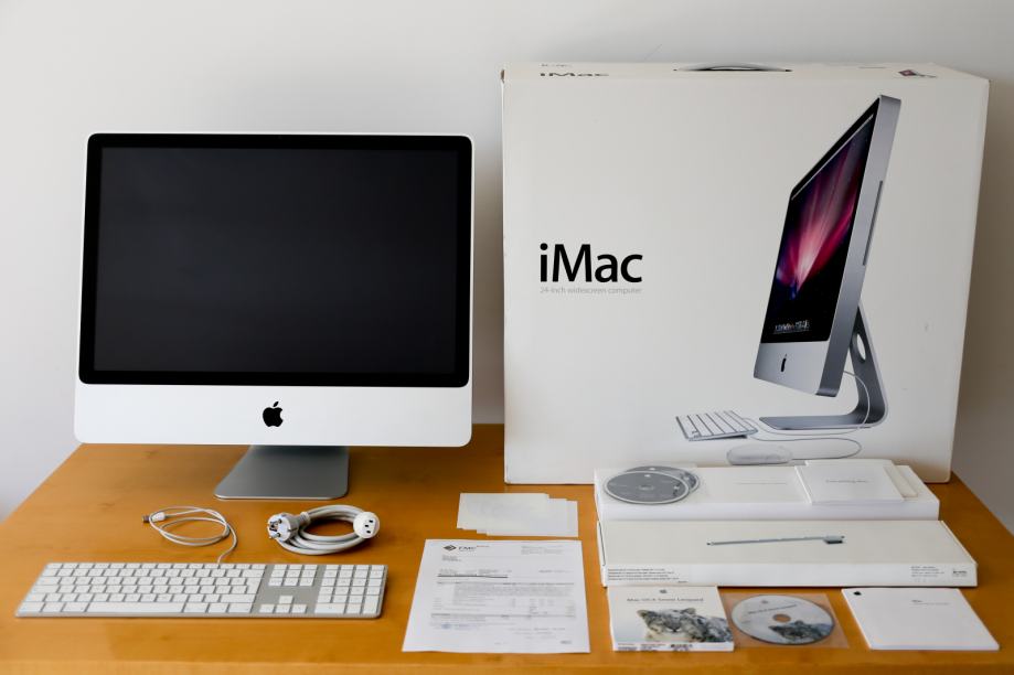 Apple iMac 24 2009 - brezhiben - SSD 240 GB + 640 GB HDD