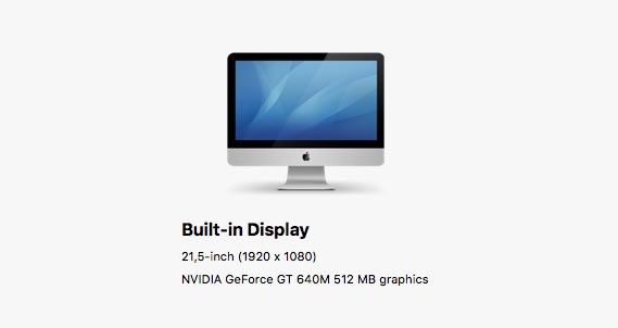 iMac 21,5 - inch late 2012