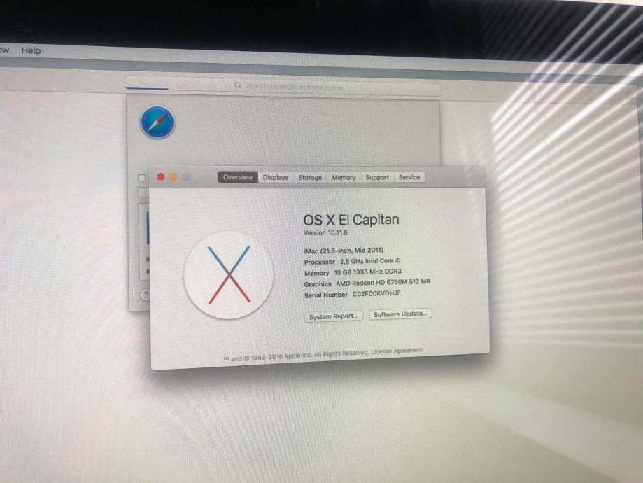 iMac 23 inch - mid 2011 i5 procesor 10 GB Rama REFURBISHED