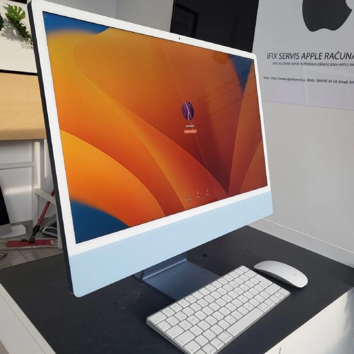 IMAC 24 INČNI M1 (8 QUAD CPU/GPU) - RAZSTAVNI ARTIKEL