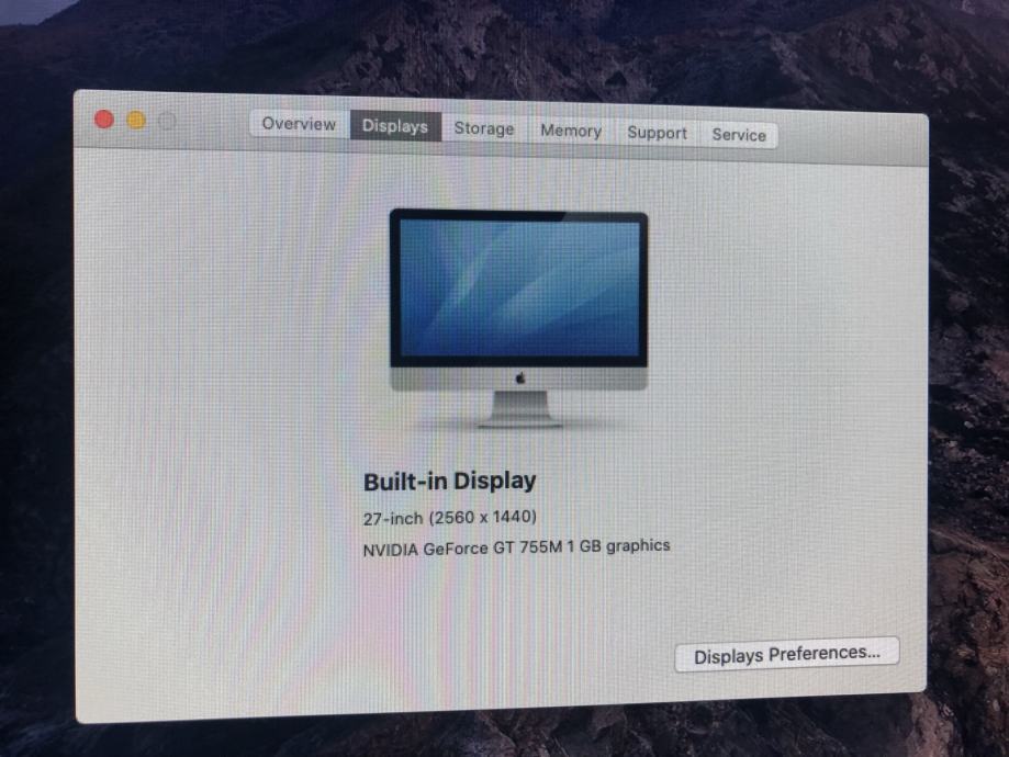 iMac 27-inch, Late 2013, 3,2 GHz, Intel Core i5, 8 GB RAM, 1 TB HDD