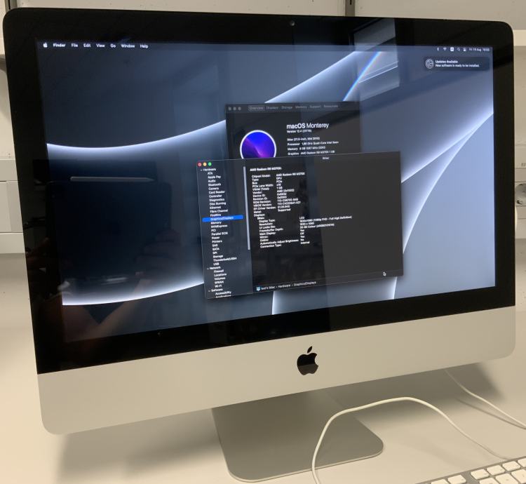 Računalnik Apple iMac 21.5, Mid 2010, macOS Monterey