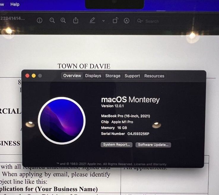 Apple MacBook Pro 16 M1 Pro 16GB 512GB