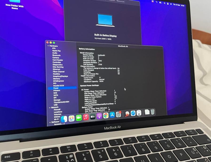 Macbook Air, M1 Cycle count 11