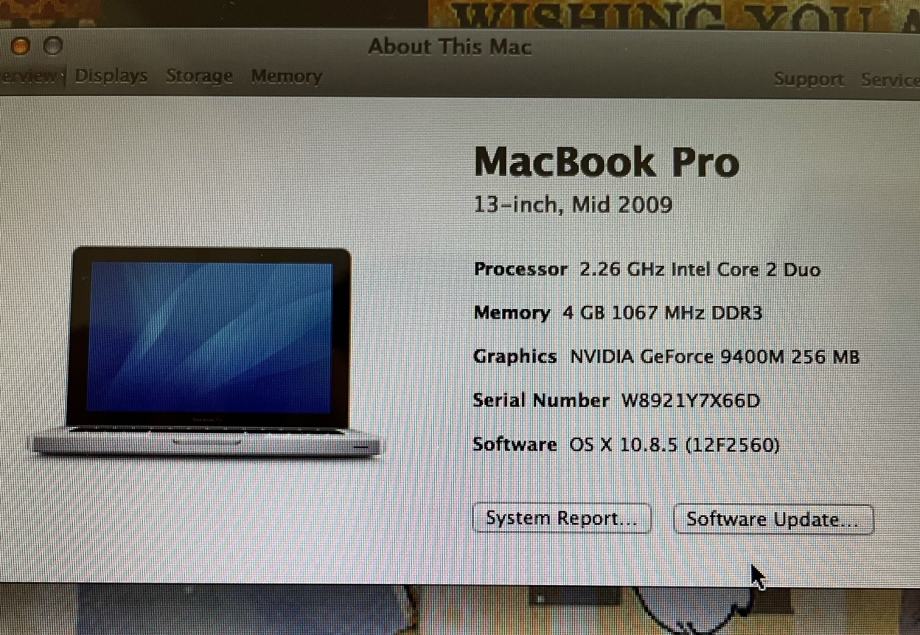 Macbook Pro, 13 inch, mid 2009