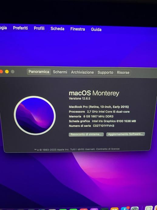 Apple MacBook Pro (Retina, 13-inch, Early 2015)