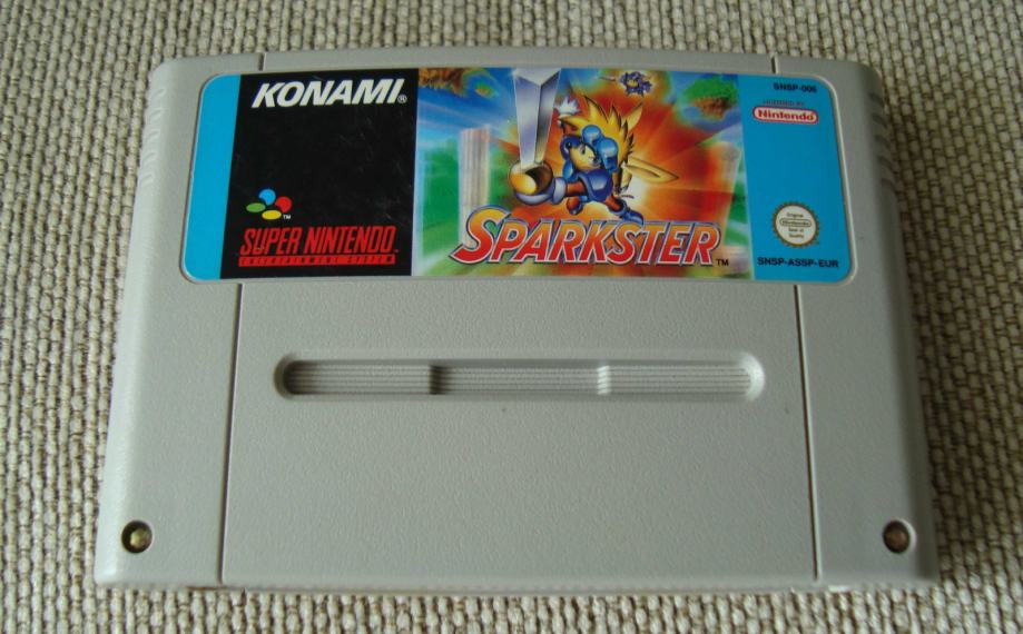 Sparkster za Super Nintendo SNES, z navodili, Konami