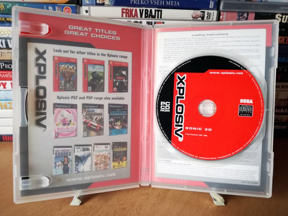 Sonic R / Sonic 3D PC 2-Disc CD-ROM