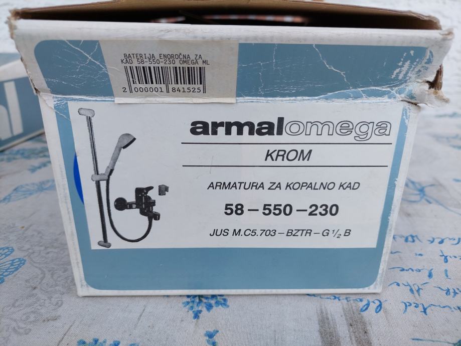 ARMAL OMEGA armatura za kad krom enoročna vintage
