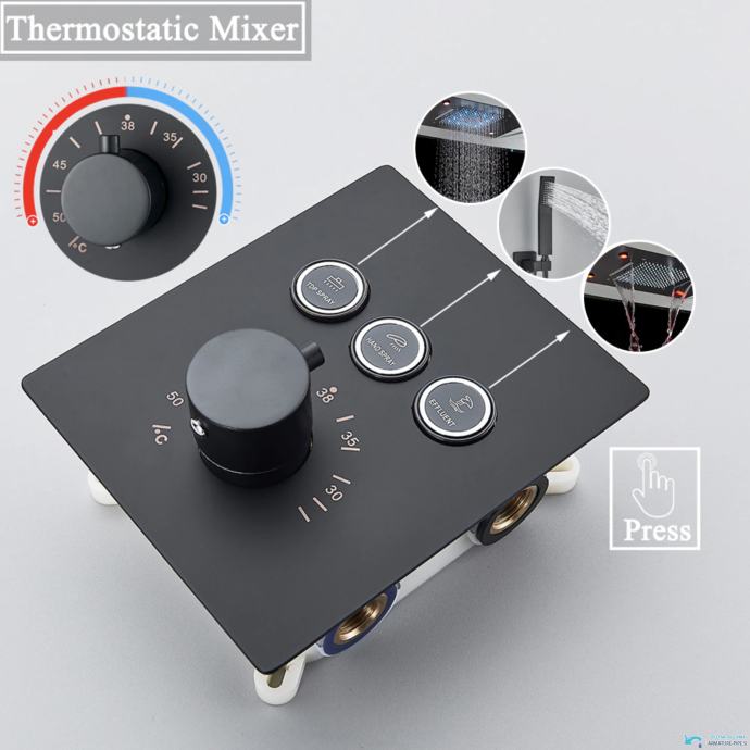 Luksuzni podometni LED tuš sistem | Termostatski tuš EYN PT8899