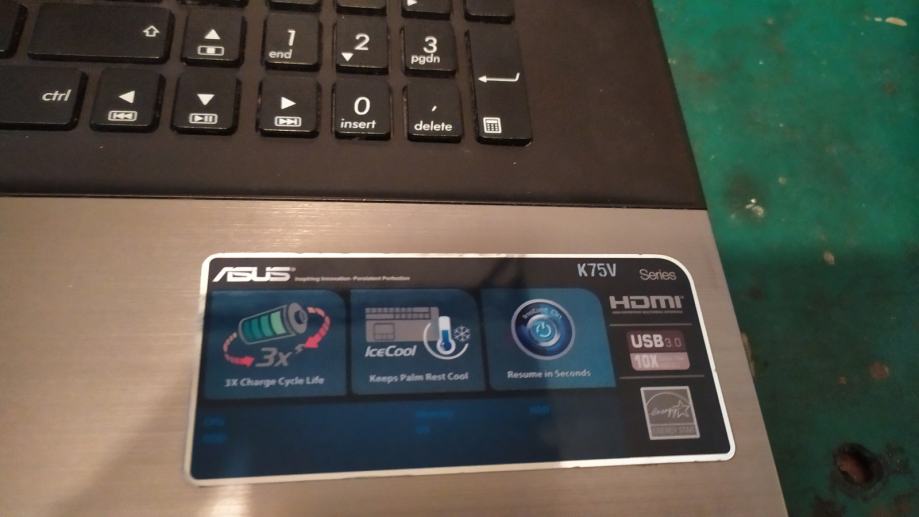Asus K75VJ i7-3630QM/6Gb/NVIDIA GT 635M 17inch