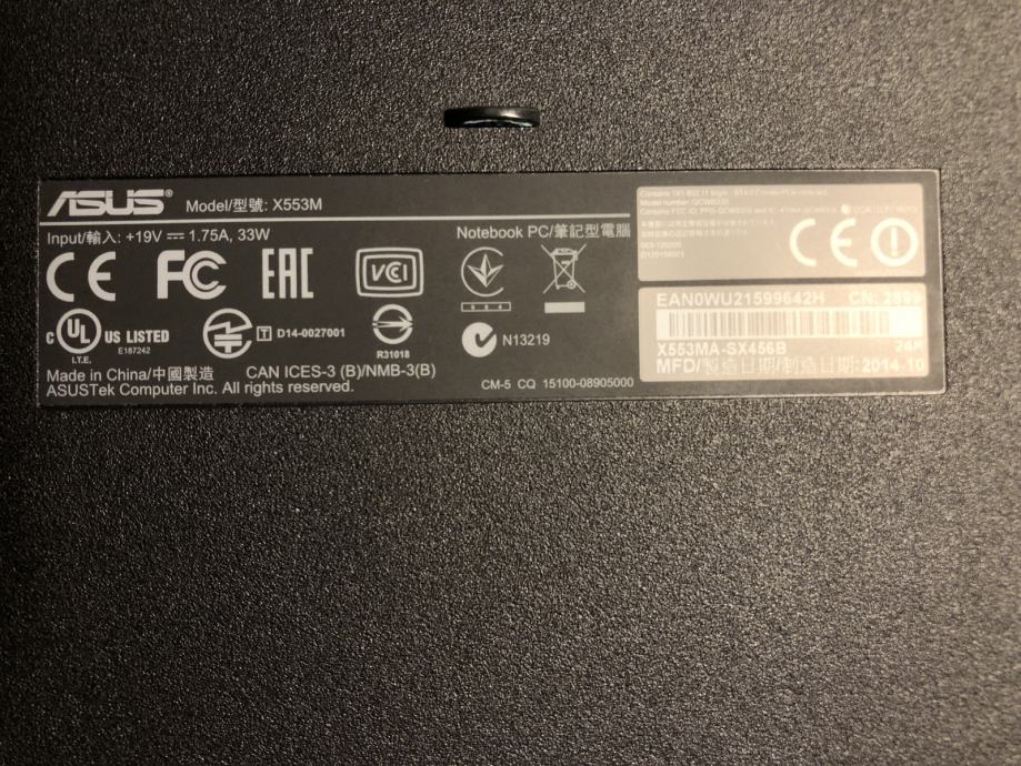 ASUS X553M