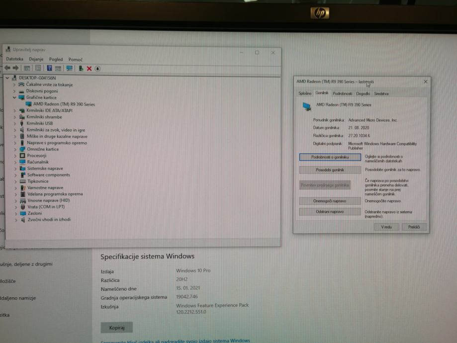 Ati Radeon R9 390 8gb ddr5 nikoli uporabljena za mining